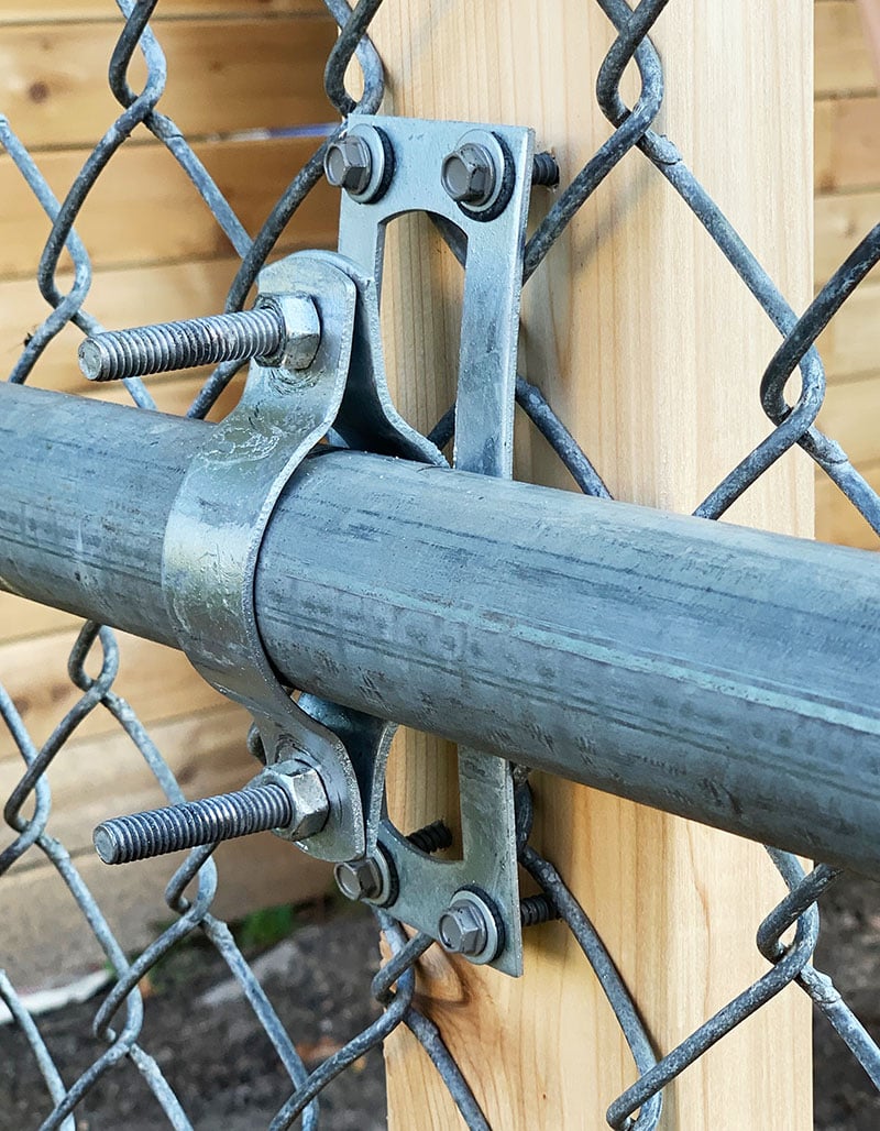 Bluestone Backyard: Concrete, Fencing, and Covering Chain Link with ...